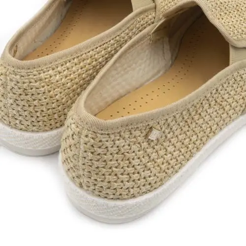 Rivieras Raffia Slip-on Loafer - Beige