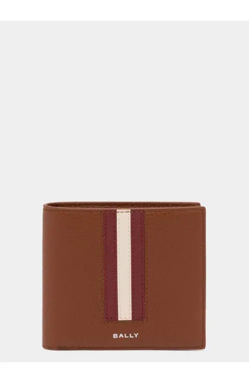 Bally Ribbon Id Coin Wallet - Brown