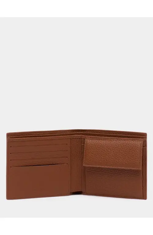 Bally Ribbon Id Coin Wallet - Brown