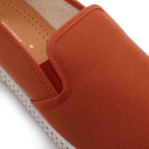 Rivieras Classic Cotton Canvas Slip-on Loafer - Terracotta