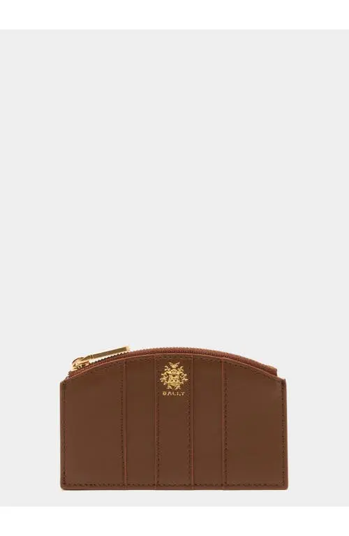 Bally Signature Coin Purse - Brown