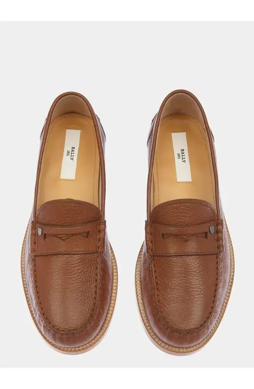 Bally Ron Leather Moccasins - Brown