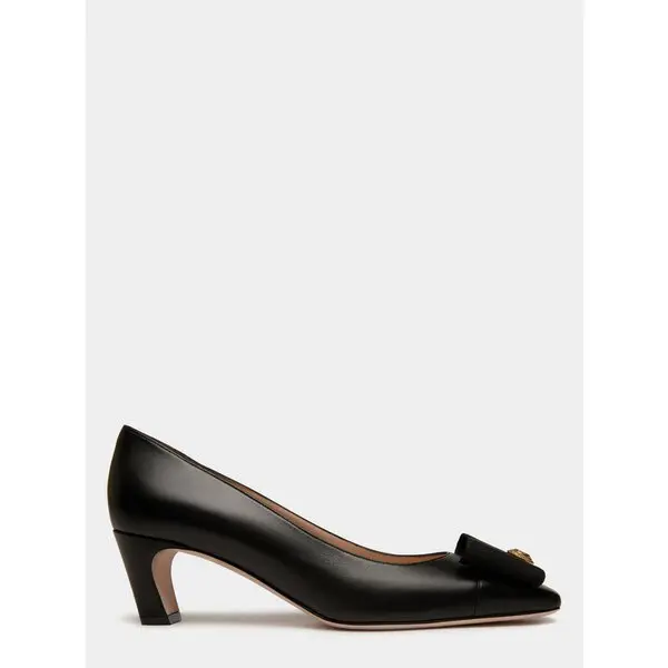 Bally Leather Pump With Bow Detailing