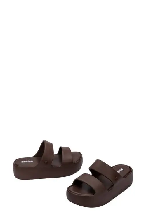 Melissa Free Line Platform Slides - Bronze