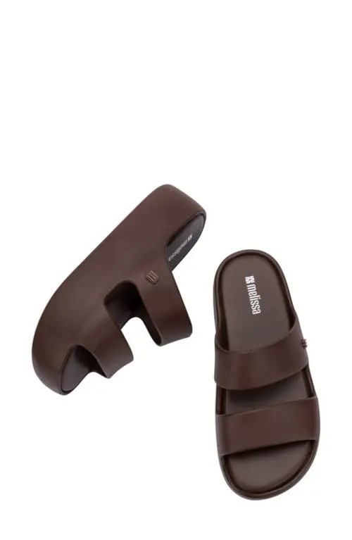 Melissa Free Line Platform Slides - Bronze