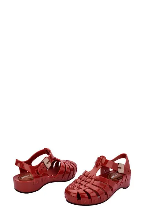 Melissa X Scholl Possession Pescura Ankle Strap Platform Fisherman Sandal - Red