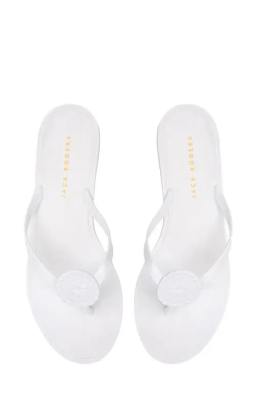 Jack Rogers Roxy Jelly Sandal - White