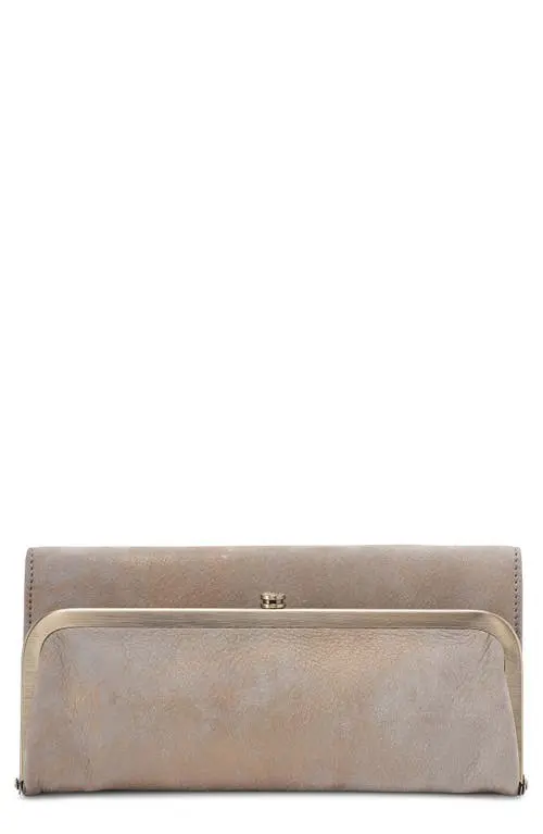 Hobo Rachel Continental Leather Frame Wallet - Golden Granite