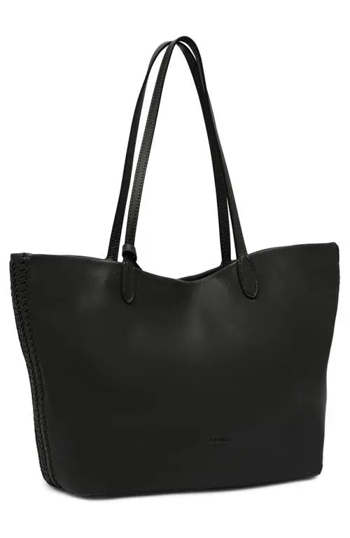AIMEE All For Love Convertible Leather Shopper Bag - Black