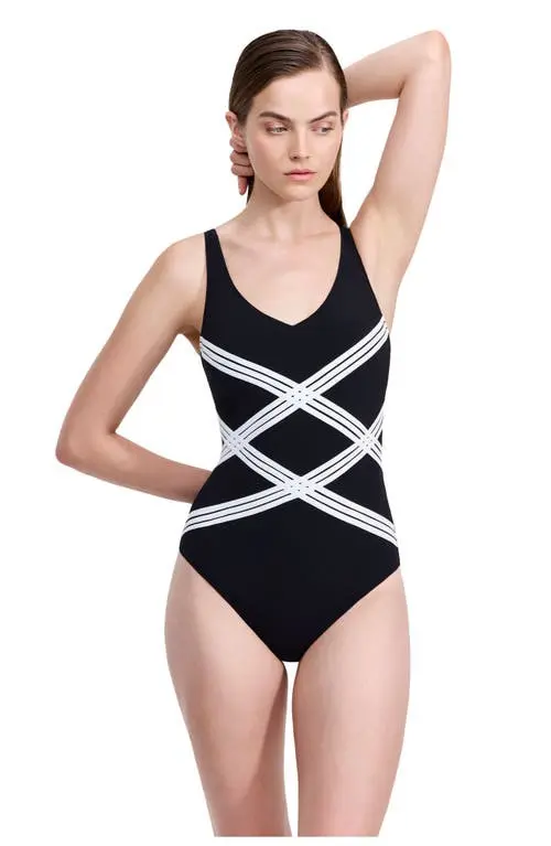 GOTTEX Elegant Essence One Piece - Black-white