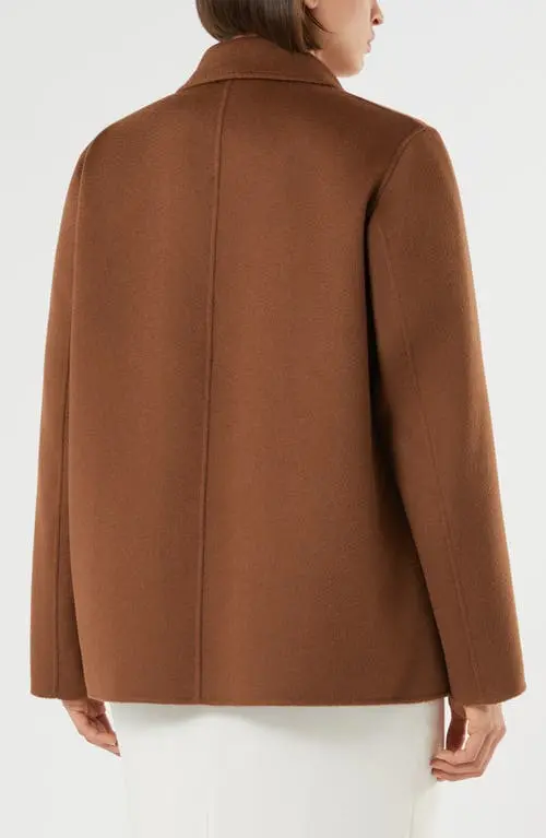 Marina Rinaldi Double-breasted Virgin Wool Jacket