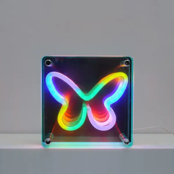 TREND TECH 3d Acrylic Infinity Mirror Sign - Butterfly