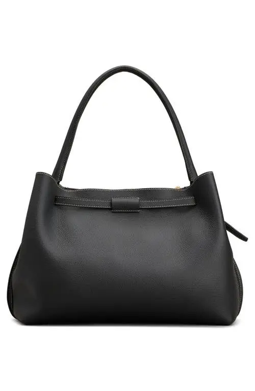 TOD'S T Timeless Leather Top Handle Bag - Nero