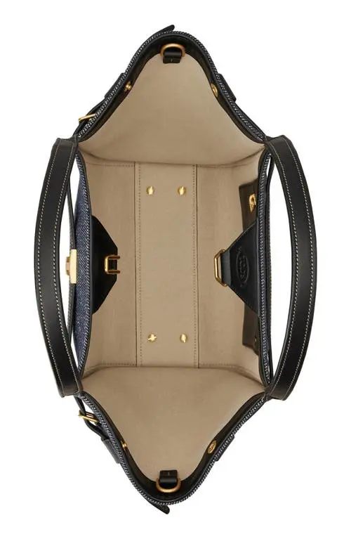 TOD'S T Timeless Leather Top Handle Bag - Nero