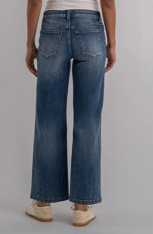 Kut From The Kloth Two-tone High-rise Wide Leg Jeans