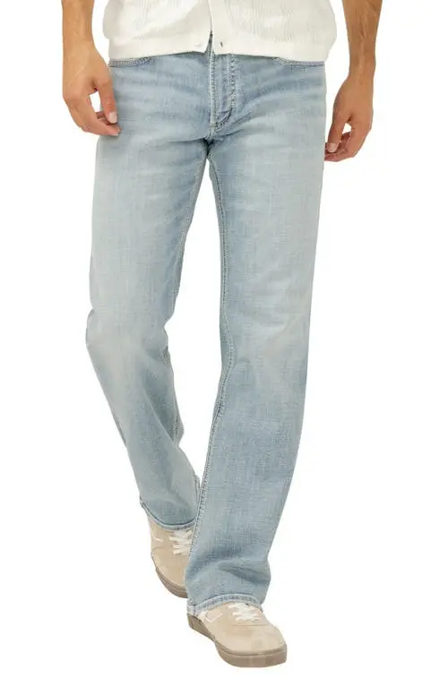 SILVER JEANS CO. Zac Relaxed Fit Straight Leg Jeans - Laguna