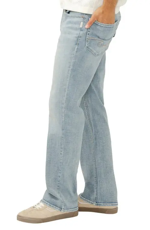 SILVER JEANS CO. Zac Relaxed Fit Straight Leg Jeans - Laguna
