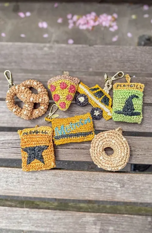 Likhâ Nyc Pretzel Raffia Bag Charm