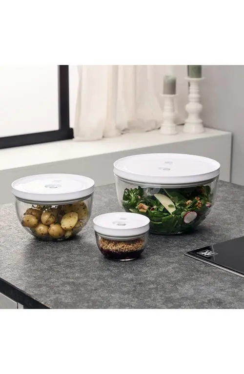 ZWILLING Fresh & Save 3-piece Glass Bowl & Lid Set