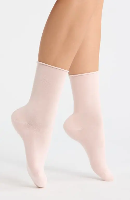 Nordstrom Rolltop Crew Socks - Pink Wisp