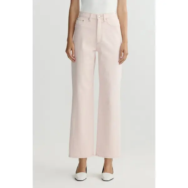 DL1961 Karmine Refined Wide Leg Ankle Jeans - Ballet