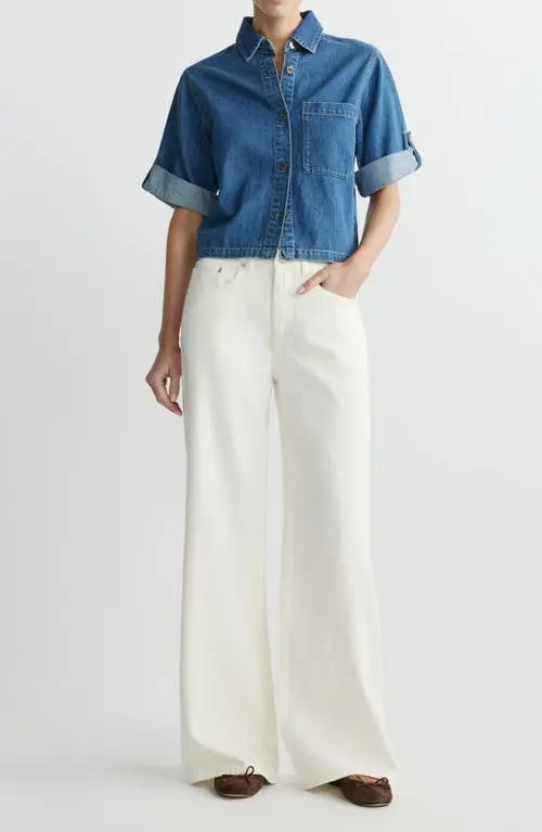 DL1961 Montauk Cuffed Denim Top