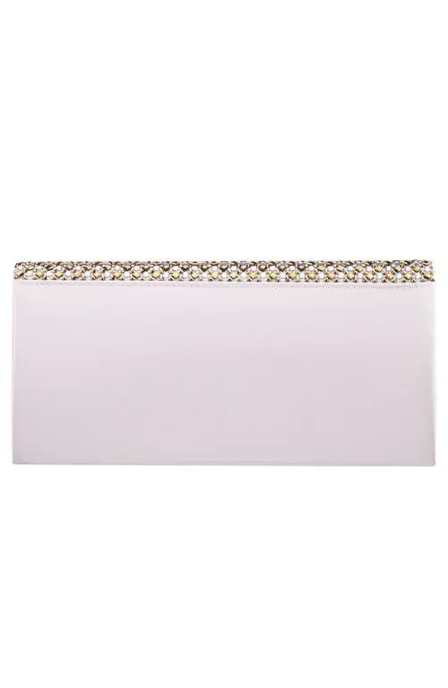Nina Deva Crystal Clutch - Ivory Multi