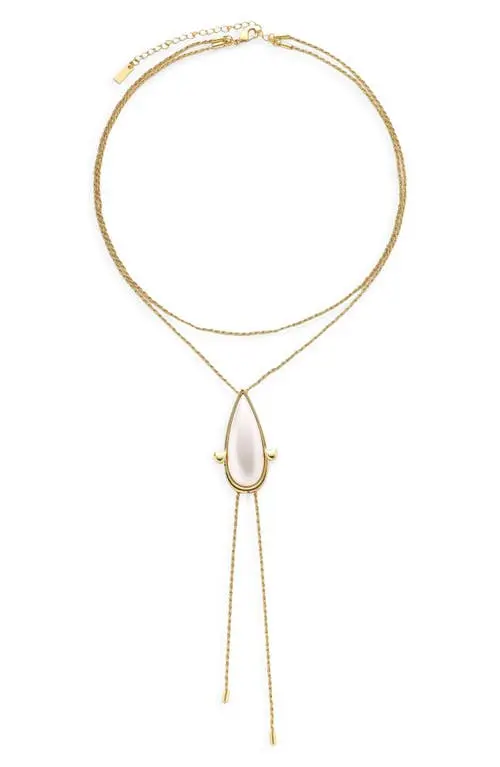 PETIT MOMENTS Paloma Layered Necklace - Gold/pearl