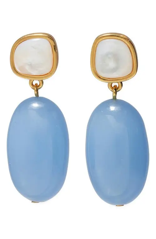 LIZZIE FORTUNATO Big Sur Drop Earrings - Blue