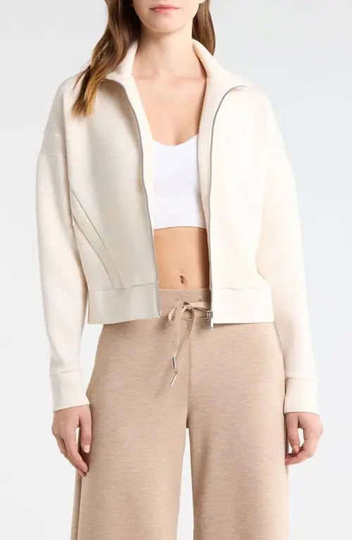 Spanx Airessentials Track Jacket - Oatmeal Heather