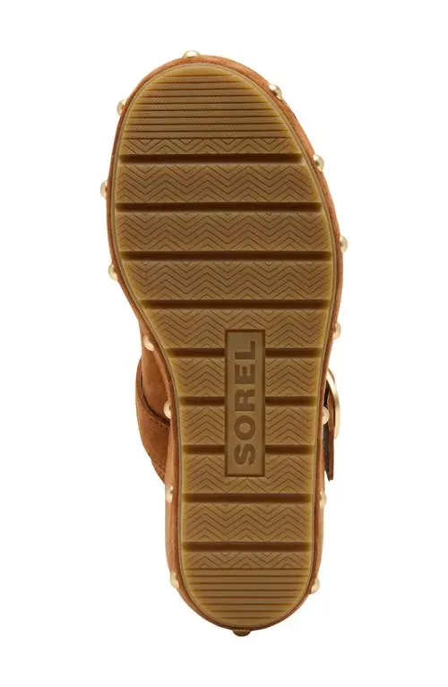 Sorel Sunpeak Studded Platform Wedge Sandal