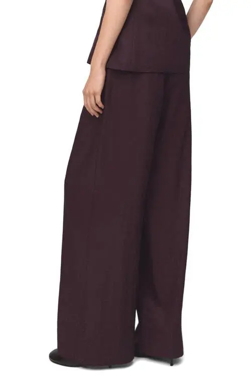 Mango Pleated Palazzo Trousers