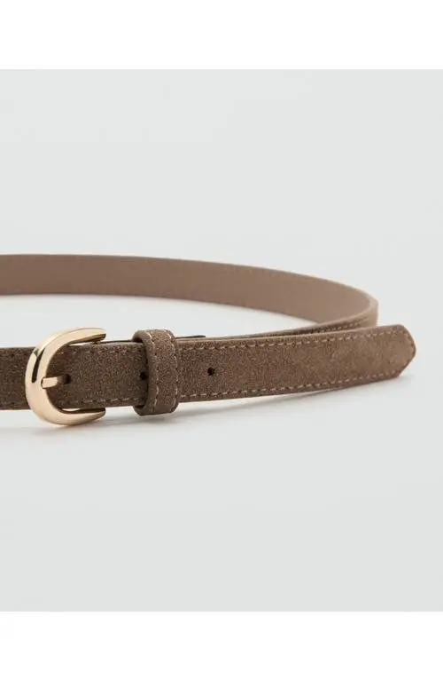 Mango Suede Belt