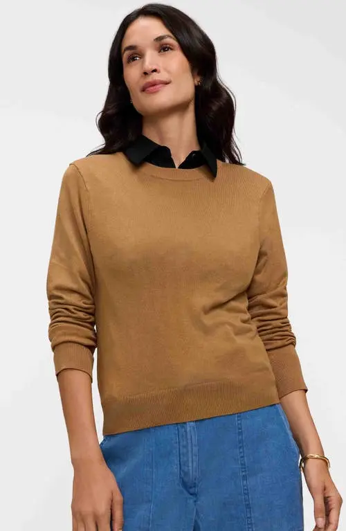 Foxcroft Dina Knit Three-quarter Sleeve Shirt - Black