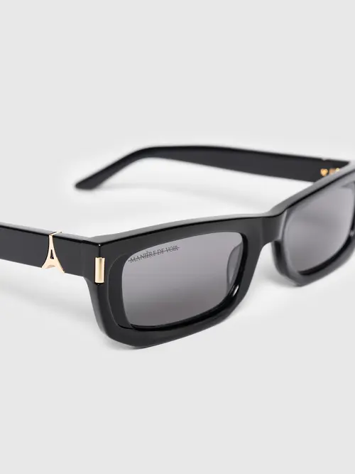 Manière De Voir Milan Curved-frame Sunglasses - Black