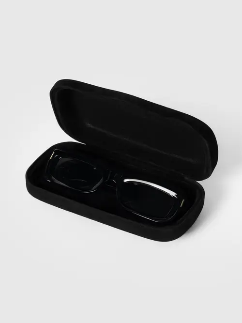 Manière De Voir Milan Curved-frame Sunglasses - Black