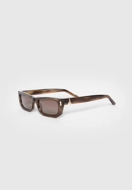 Manière De Voir Milan Curved-frame Sunglasses - Brown
