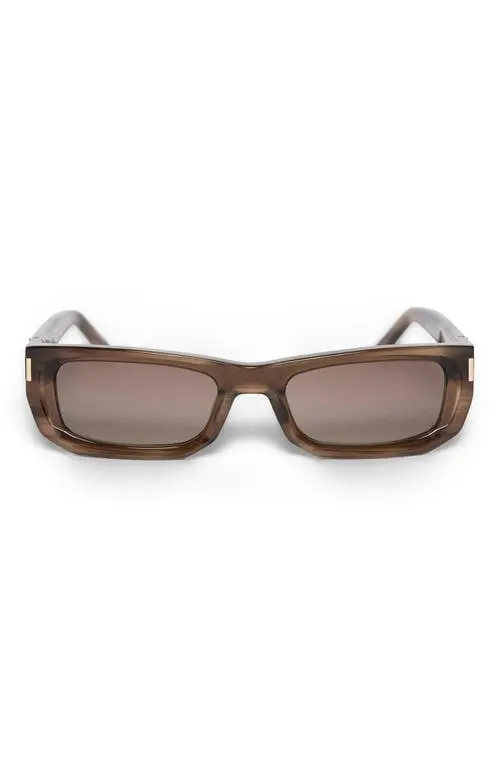 Manière De Voir Milan Curved-frame Sunglasses - Brown