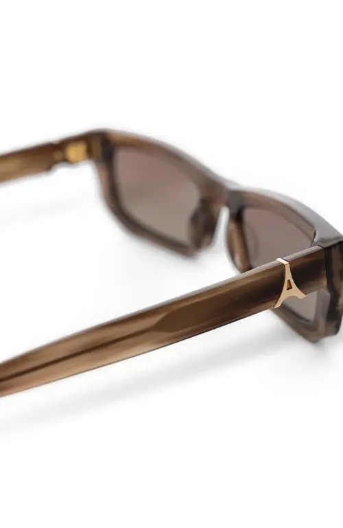Manière De Voir Milan Curved-frame Sunglasses - Brown
