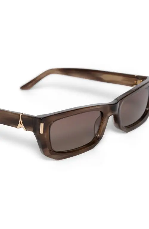 Manière De Voir Milan Curved-frame Sunglasses - Brown