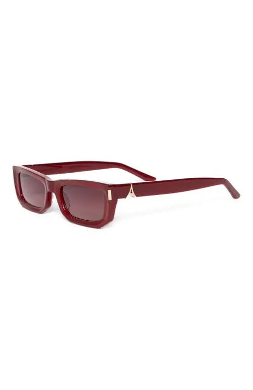 Manière De Voir Milan Curved-frame Sunglasses - Red