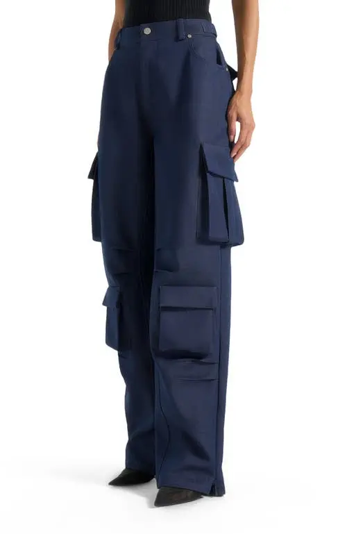 Manière De Voir High Waisted Cargo Trousers