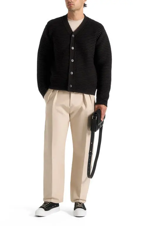 Manière De Voir Anton Ribbed Knit Cardigan
