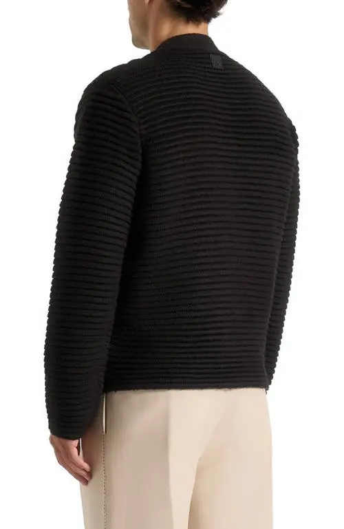 Manière De Voir Anton Ribbed Knit Cardigan