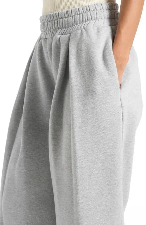 Manière De Voir Straight Leg Box Pleat Joggers - Grey