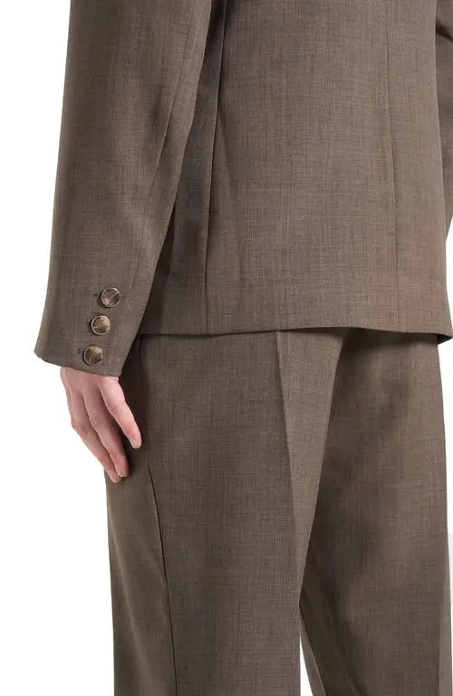 Manière De Voir Bastien Single Breasted Hatched Tailored Suit Jacket