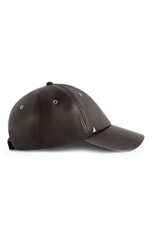 Manière De Voir Vegan Leather Cap - Brown