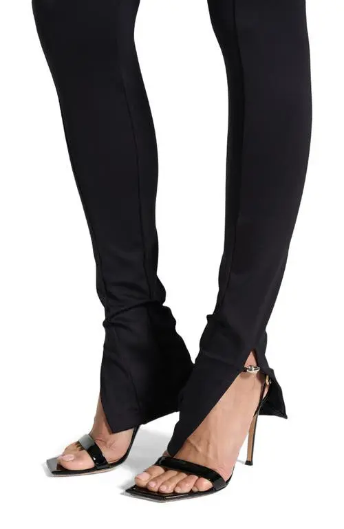 Manière De Voir Twisted Bust Off-shoulder Jumpsuit - Black
