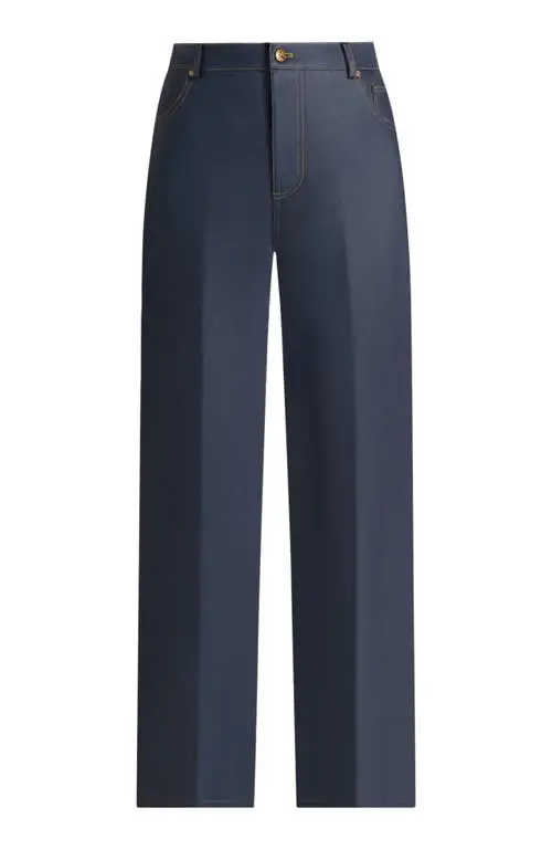 Manière De Voir Wax Effect Boyfriend Jeans - Indigo