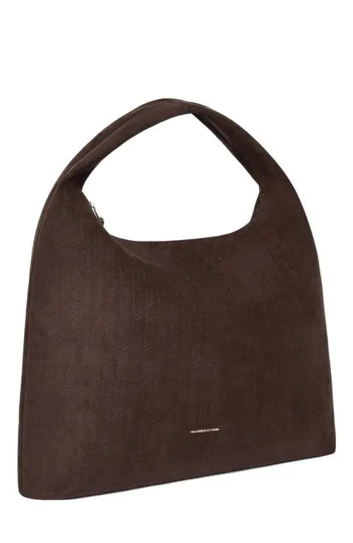 Manière De Voir Aubin Braided Suede Hobo Bag